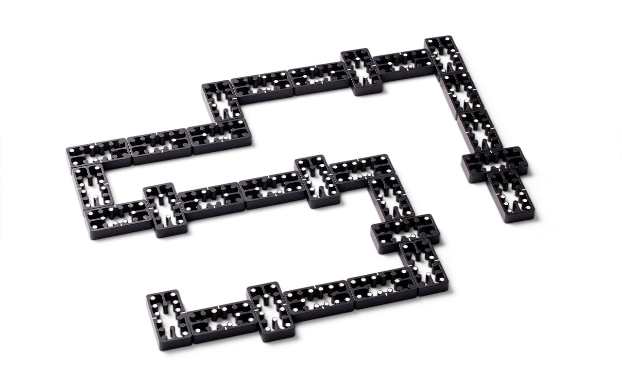 Edge Dominos - Beautiful Custom Metal Domino Set in Crafted Wood Box ...