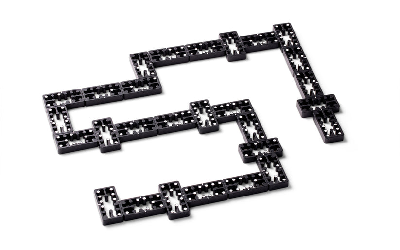 Edge Dominos - Beautiful Custom Metal Domino Set in Crafted Wood Box ...